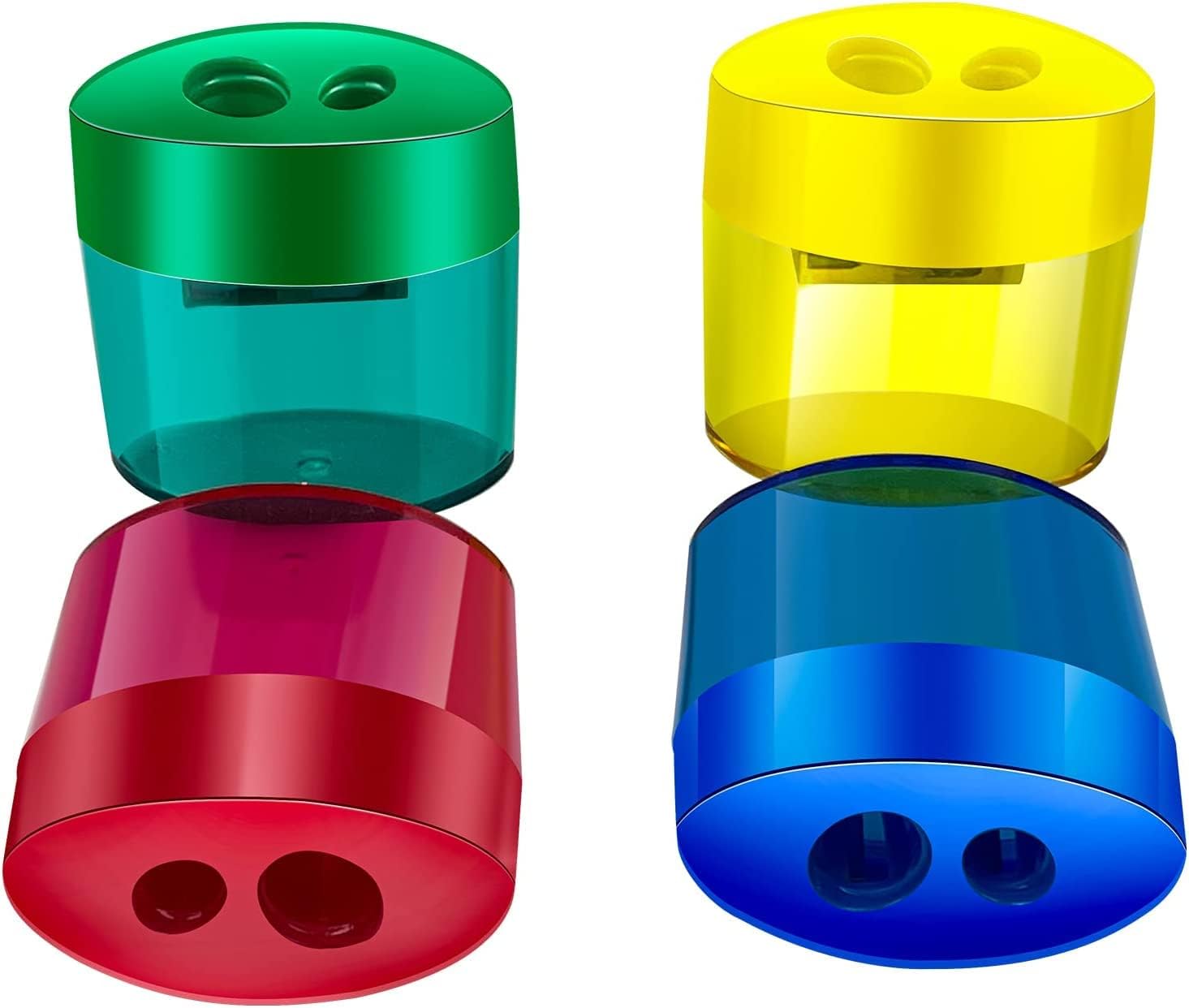 Amazon.com : Pencil Sharpeners Dual Holes Pencil Sharpener Manual with ...