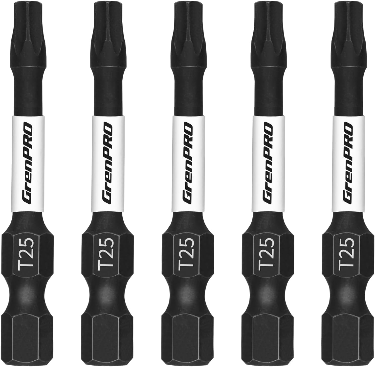 T25 Torx Bits(10-Pack 2 Inch), 1/4 Inch Hex Shank S2 Steel Magnetic ...