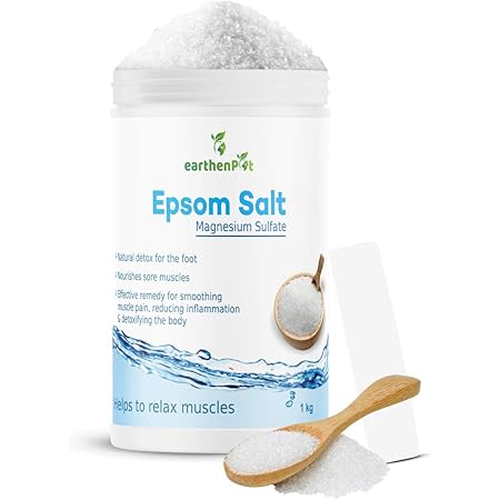 MY ARMOR Epsom Bath Salt- 100% Pure USP Grade Salt, Relieves Muscle ...