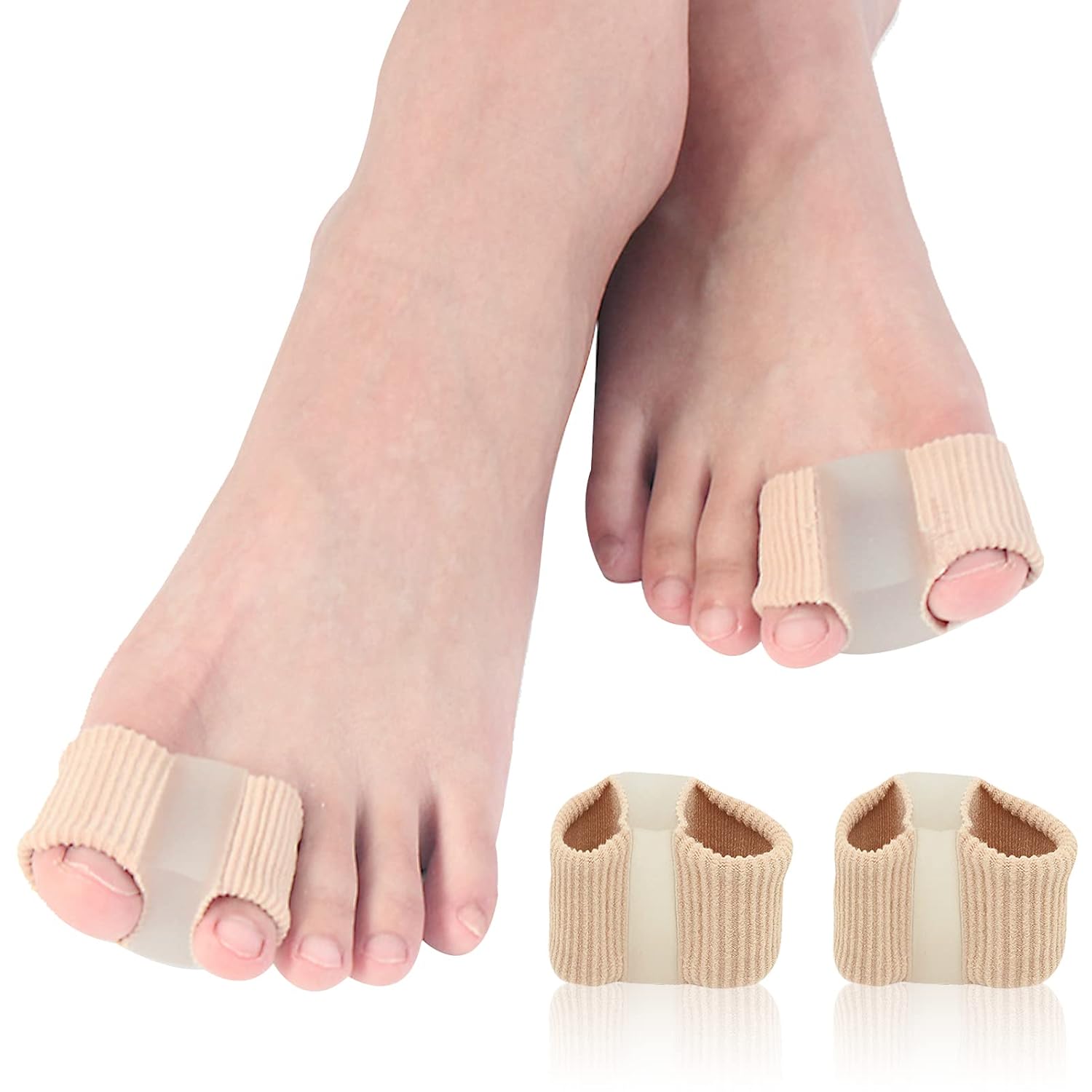 2pcs Toe Separators Bunion Correctors for Women Men, Gel Big Toe Spacer ...