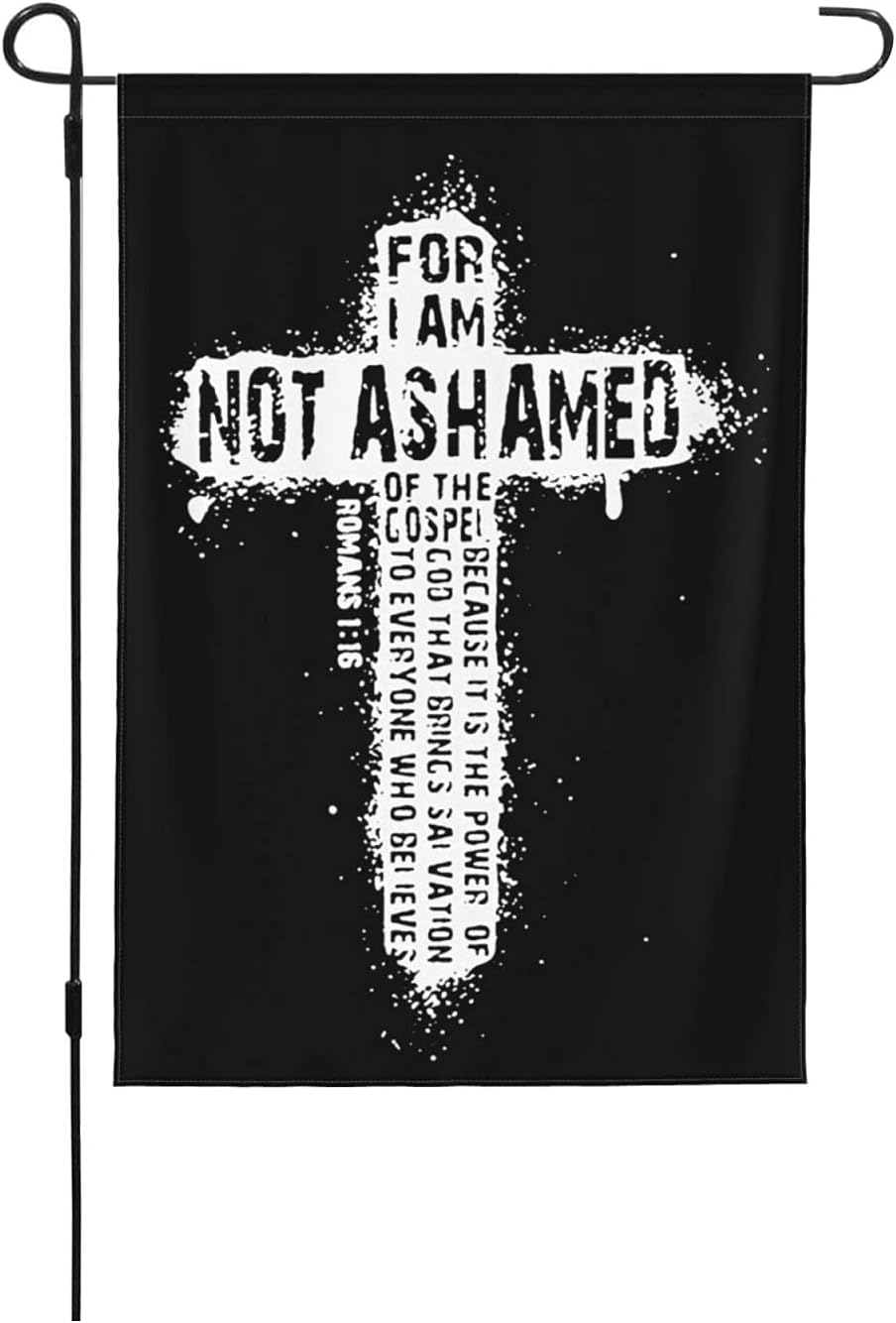 Amazon.com : Christian NOT Ashamed Romans 1:16 Flag 28x40in Outdoor ...