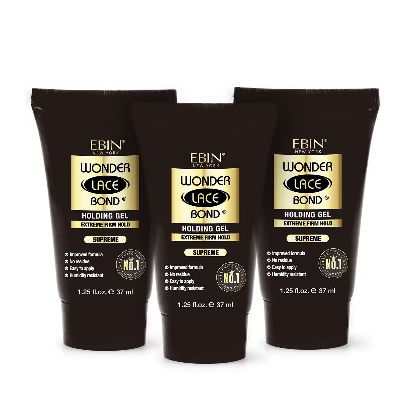 Amazon.com : EBIN NEW YORK Wonder Bond Holding Gel Supreme (Extreme Firm Hold) - 3 Pack, 3.75oz ...