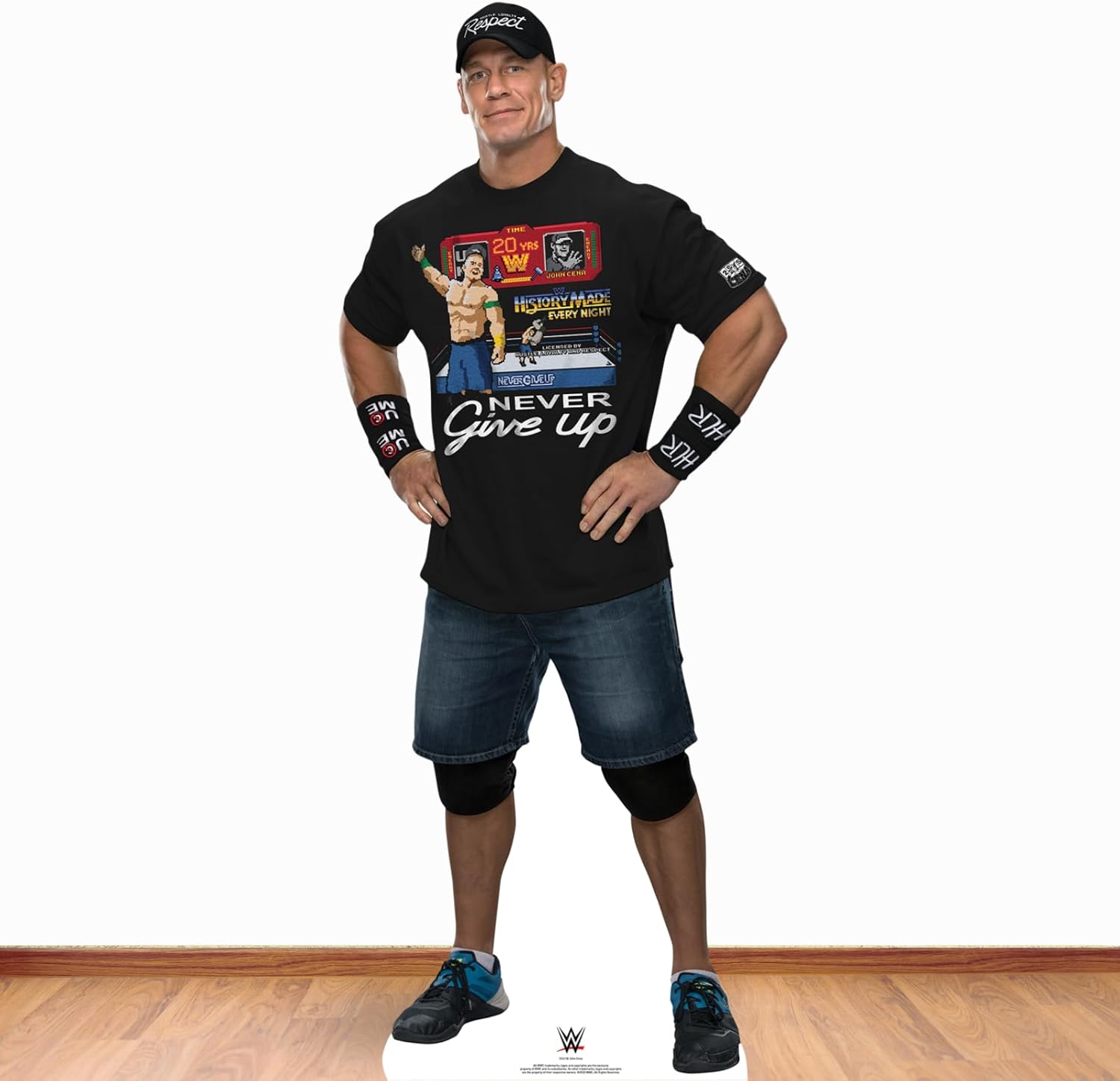 STAR CUTOUTS SC4158 John Cena Black Outfit WWE Lifesize Cardboard ...