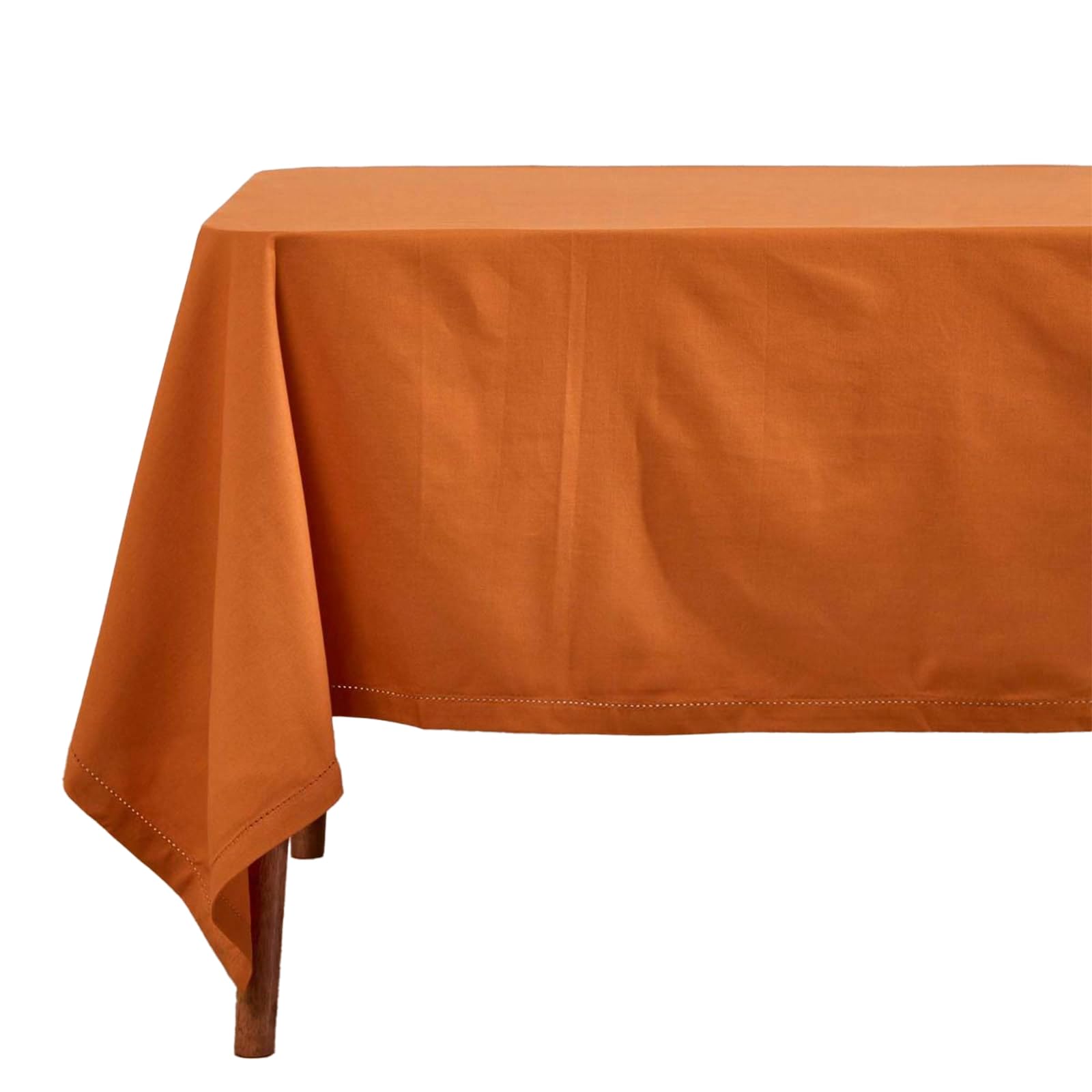 HOMESCAPES Nappe de Table rectangulaire, Linge de Table en Coton uni ...