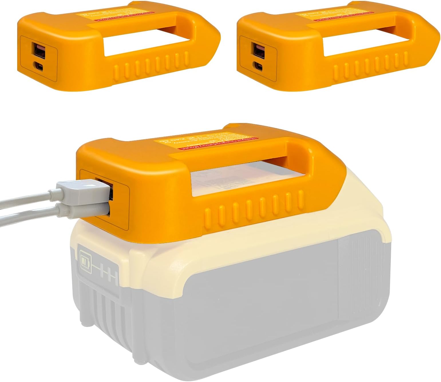 USB Charger Adapter for Power Tool Battery (2Pack for DeWalt USB ...