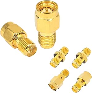 Amazon.com: Boobrie Coaxial Adapter Kit: SMA Female to RP-SMA Male/Female RF Coax Adapter (6 ...