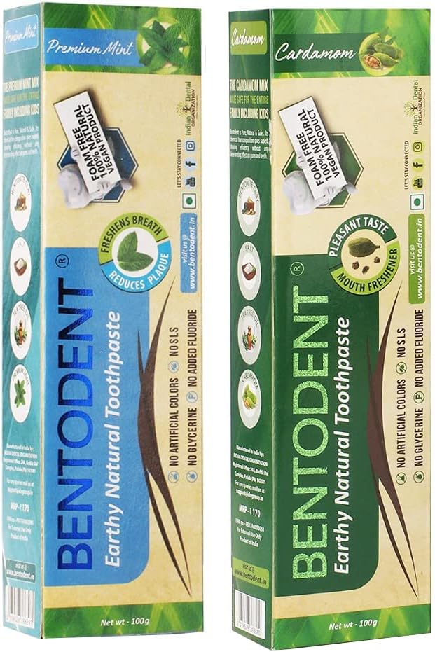 Amazon.com: Bentodent Natural Toothpaste for Family Including Kids ...