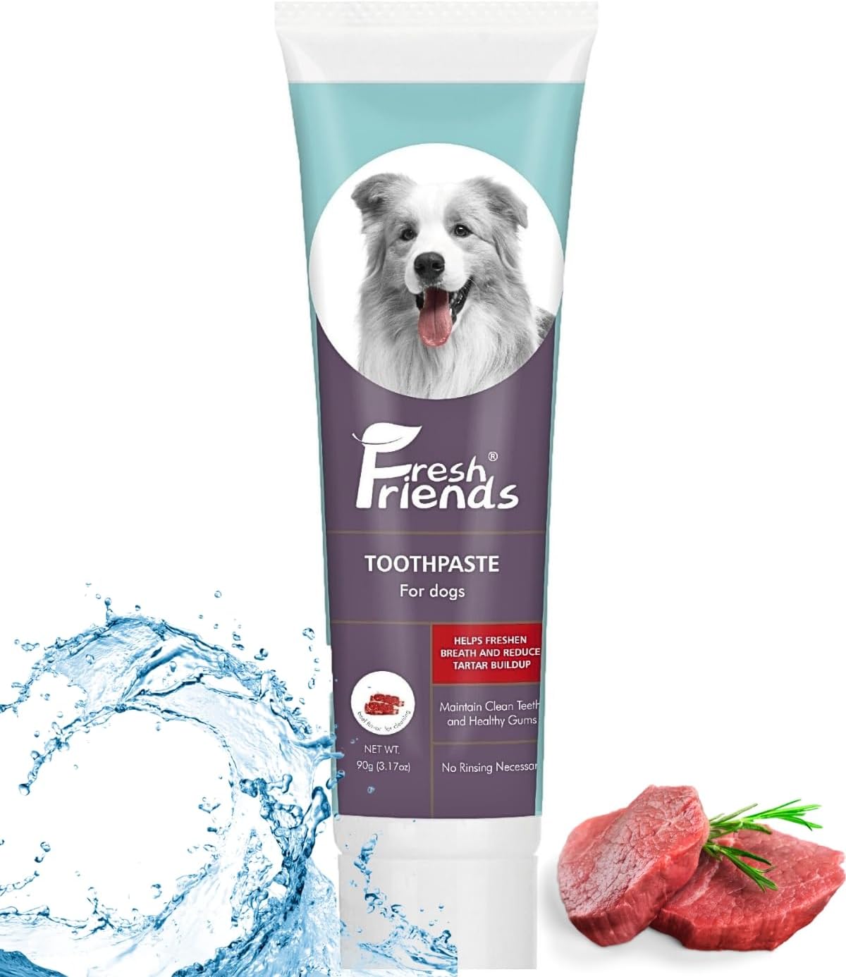 Amazon.com : Fresh Friends Enzymatic Toothpaste for Dogs | Puppy ...