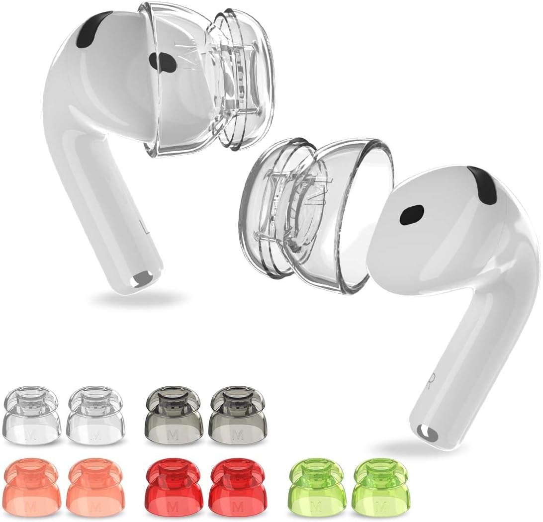 Amazon.com: [5 Pairs] Ear Tips Cover for AirPods 4 Earbuds (2024), Soft ...