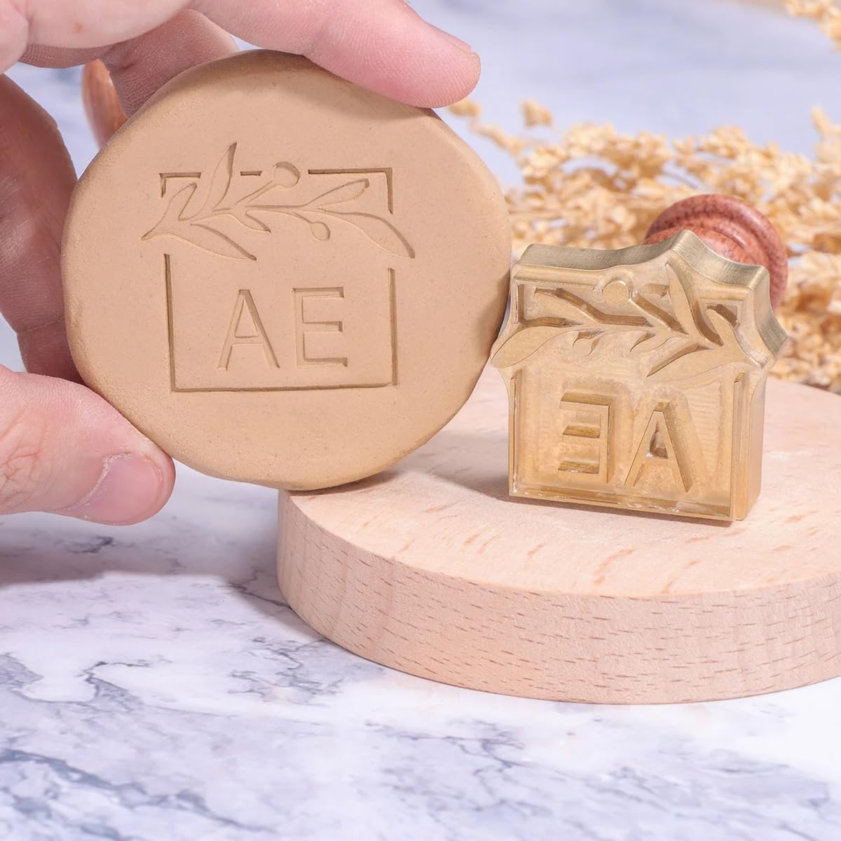 Snapklik.com : Custom Pottery Signature Stamp, Personalized Clay Stamp ...