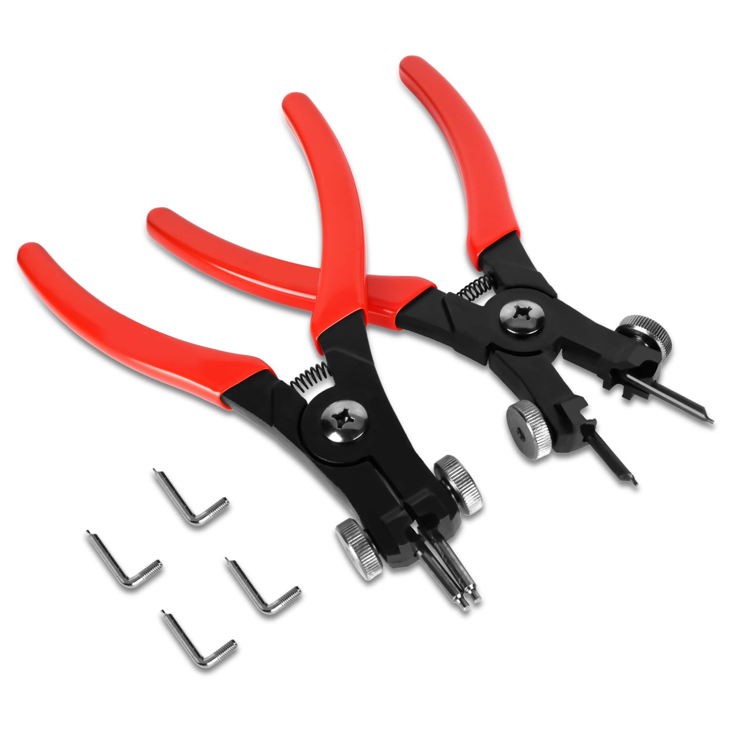 Auto Dynasty Multi Angle Snap Ring Plier, 2pcs Heavy Duty Internal ...