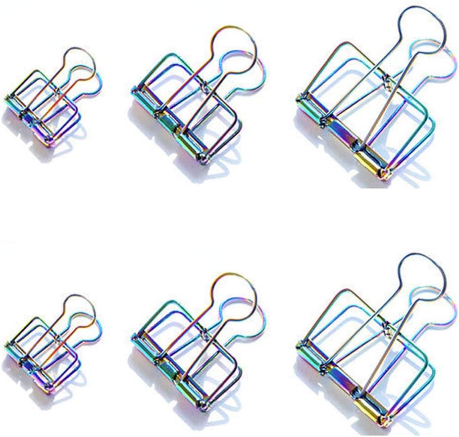 Amazon.com : NXG 12 Pack Medium Metal Wire Binder Clips, Office ...