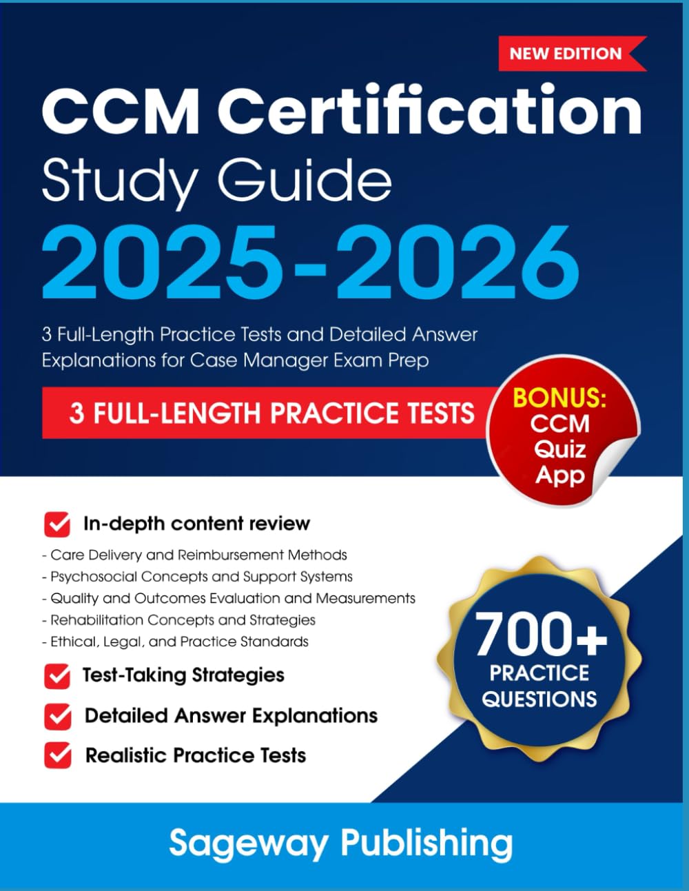 CCM Certification Study Guide 2025-2026: 3 Full-Length Practice Tests ...