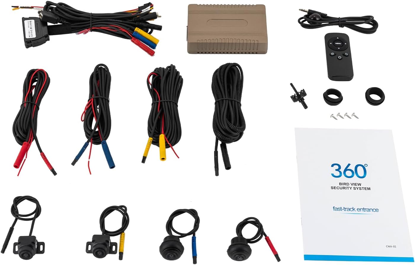 Amazon.com: 360° Car Camera System with Night Vision, 360 Degree Bird ...