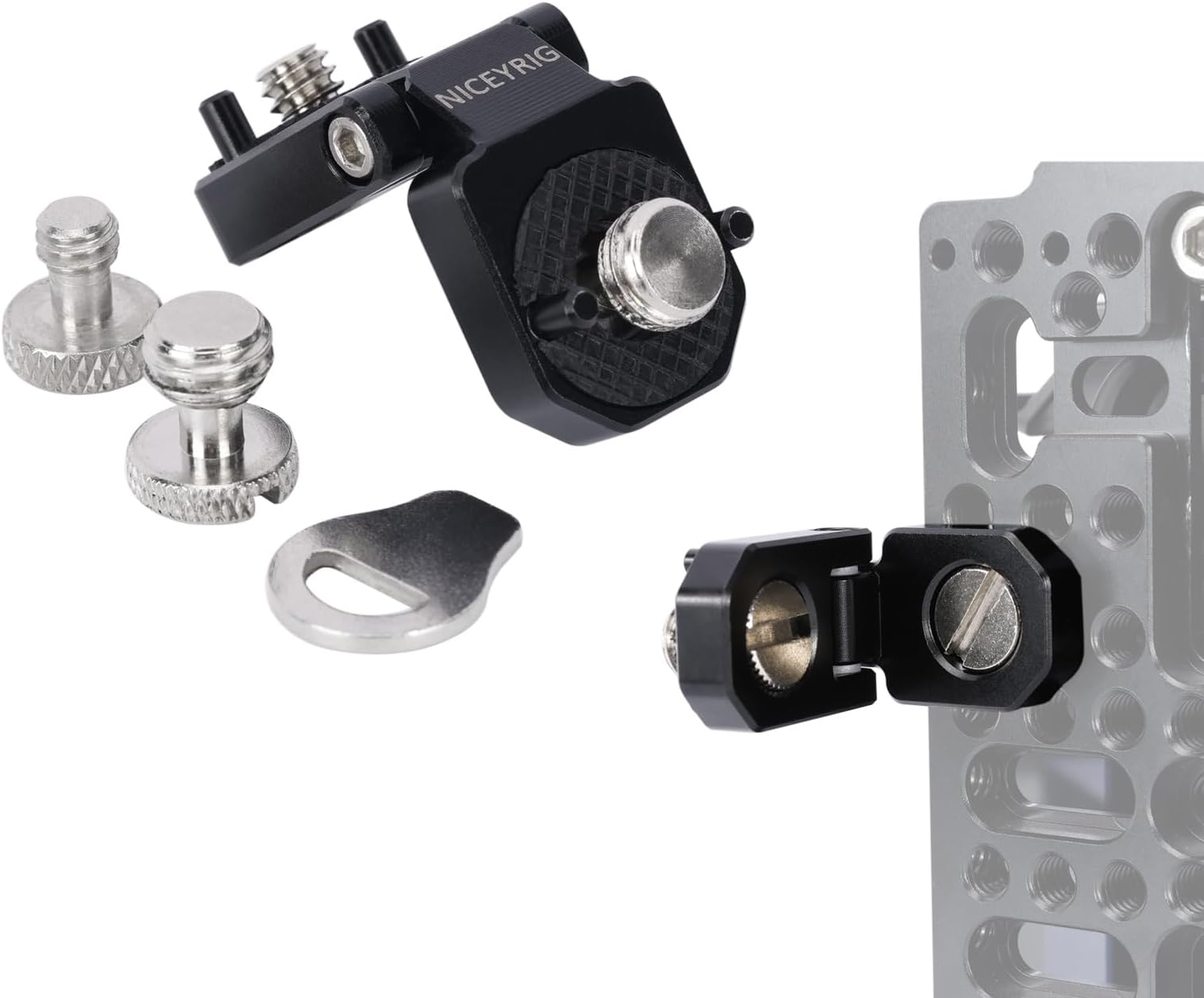 Amazon.com : NICEYRIG Mini Right-Angle Plate L-Shaped Mounting Bracket ...