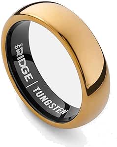 The Ridge Tungsten Rings For Men - Mens Wedding Band - Strong, Durable ...