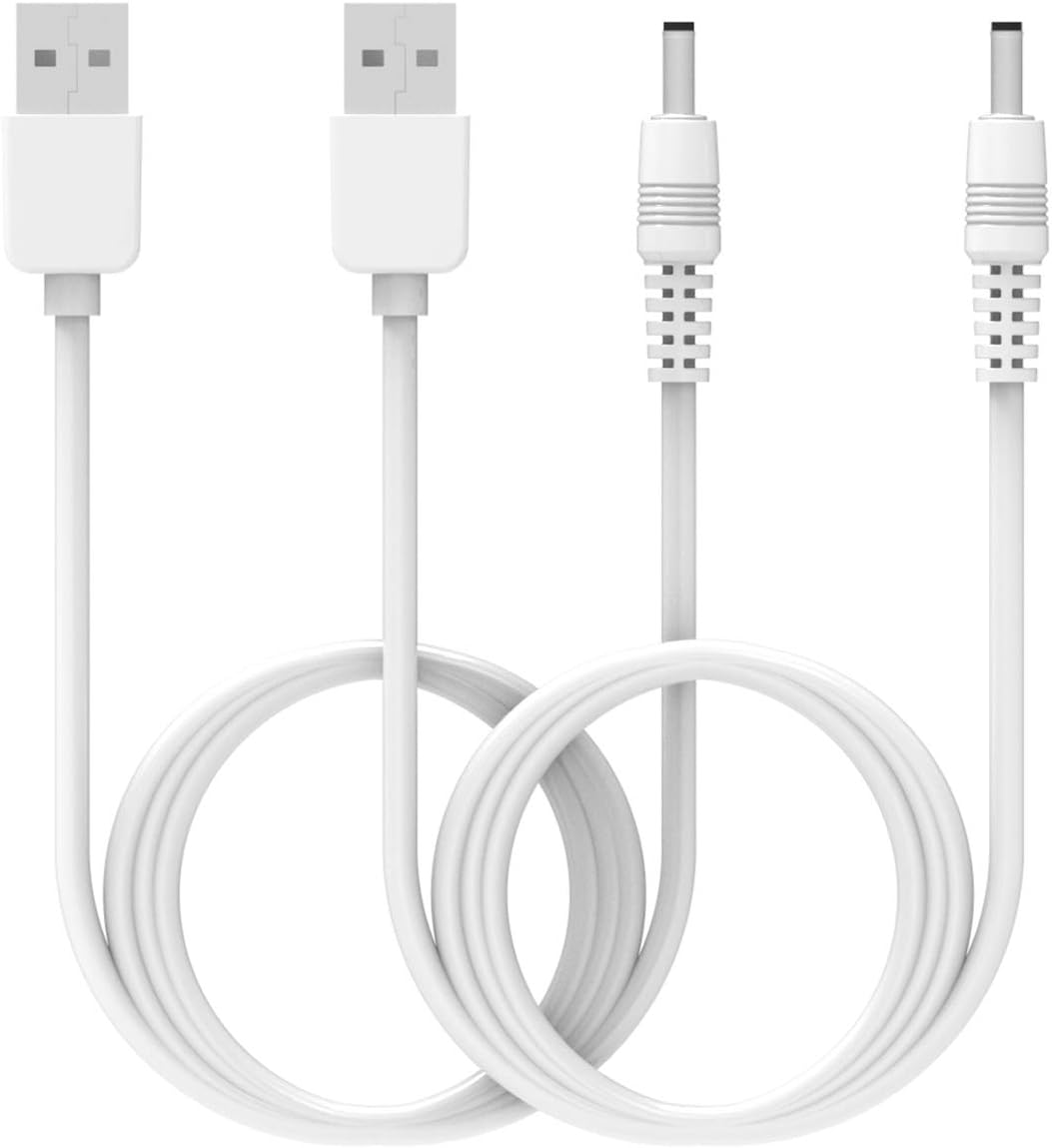 VibeMax (2 Pack) Fast Charging Replacement USB Cable | DC Charger Cord ...