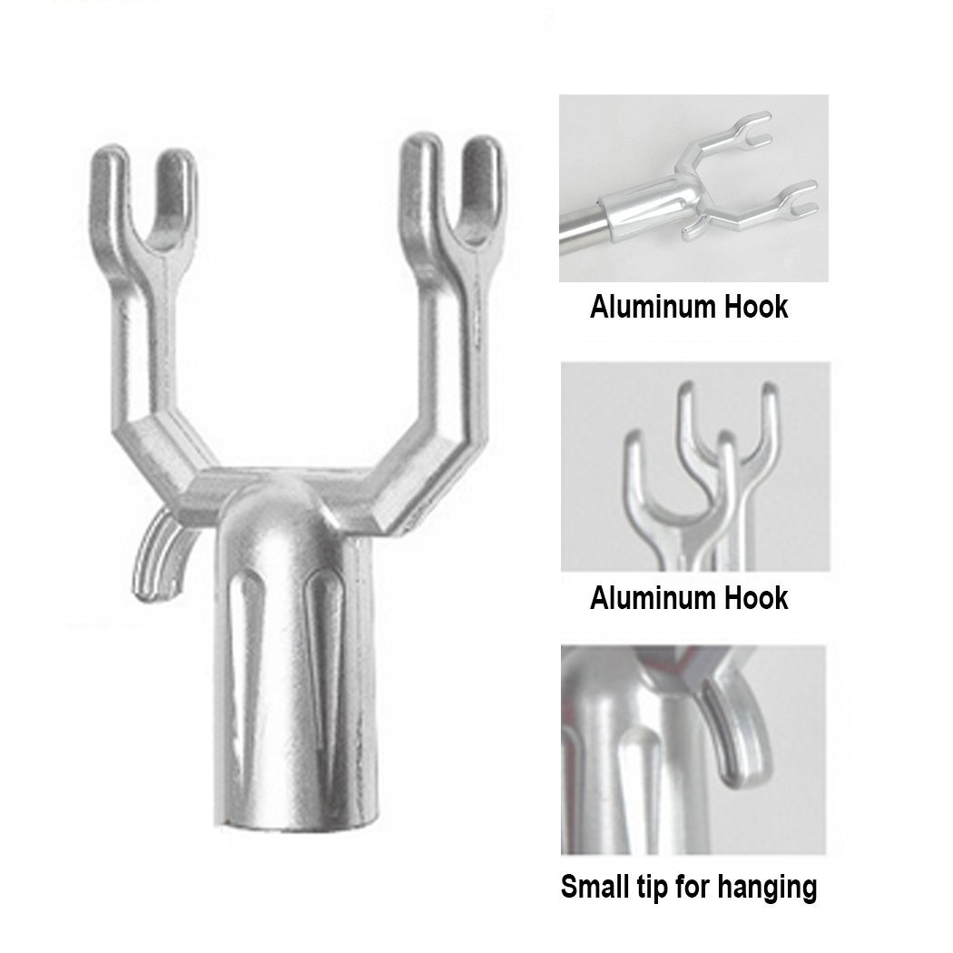 Flesser Reach Stick Pole with Hook 55" Extend Long Closet Pole ...