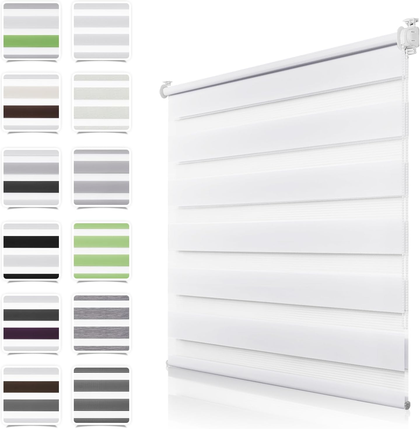 Amazon.de: Deco4Me Doppelrollo Klemmfix ohne Bohren (110 x 160 cm ...