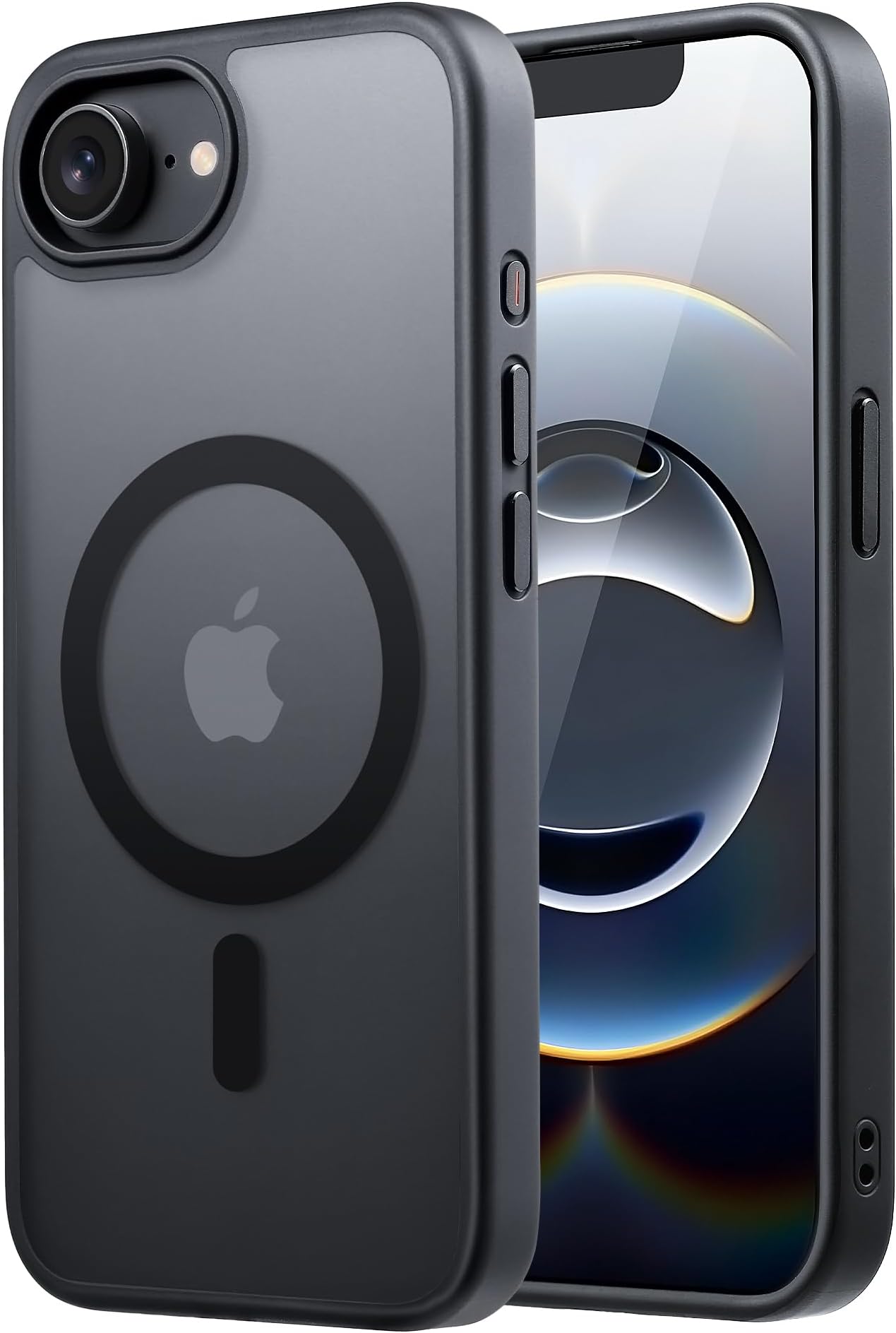 Amazon.co.jp: エレコム iPhone 16e ケース 耐衝撃 衝撃吸収 背面傷つけ防止 マグネット ワイヤレス充電対応 レンズ保護 MAGKEEP チャコールグレー PM ...