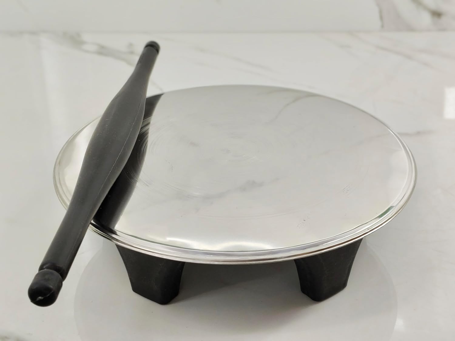 Buy Rolling Pin and Board Set, LOFINA Stainless Steel Chakla Belan ...