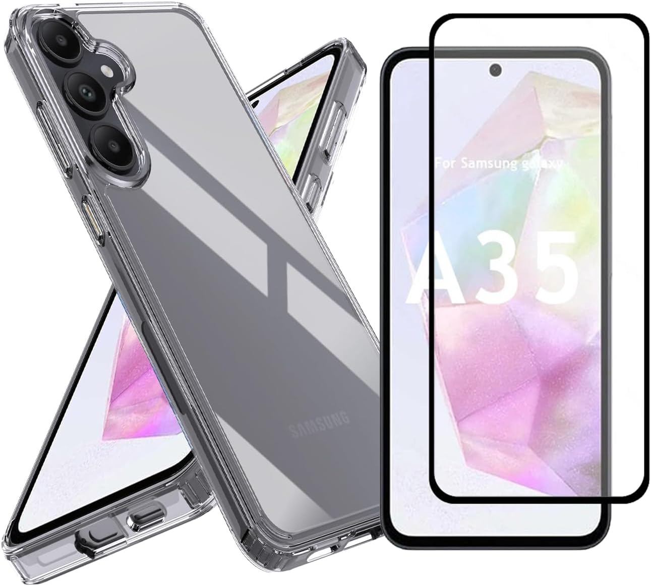 Capa Case Capinha Anti Queda Para Galaxy A35 6.6 + Pelicula 3d | Amazon ...