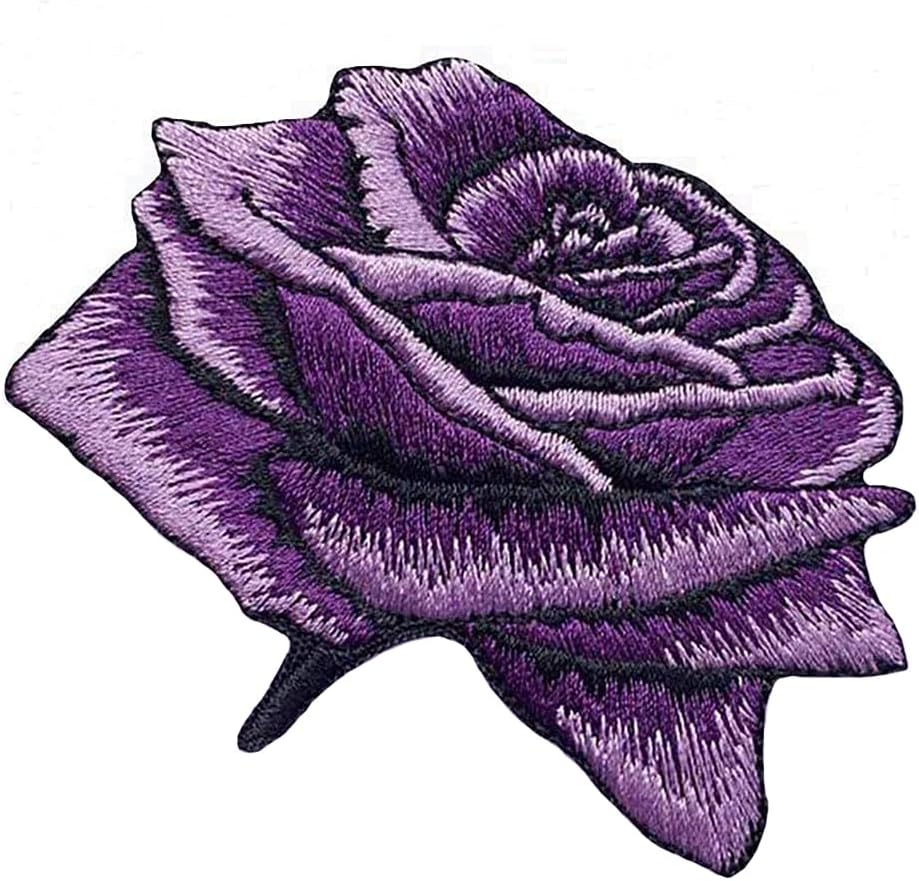 Amazon.com: 20 Pcs Purple Embroidery Sunflower Daisy Flower Sew On Iron ...