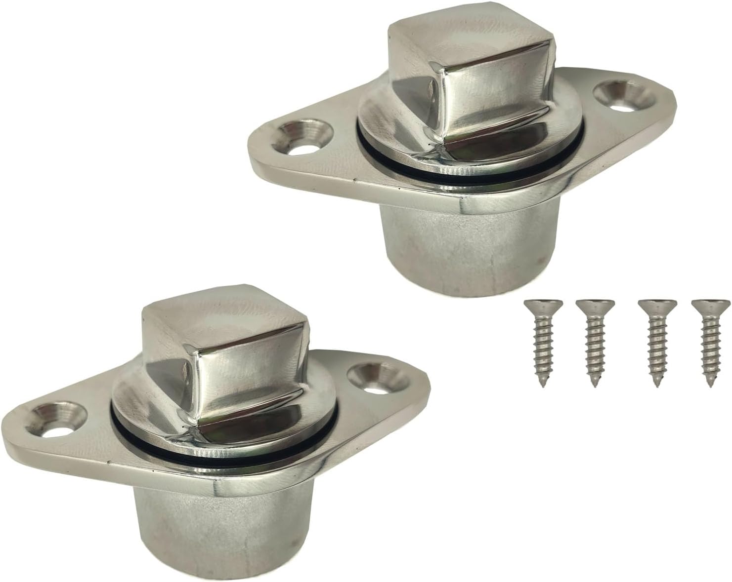 Amazon.com: 2 Pack Boat Drain Plug Kit for 1-1/4” Hole Marine Grade ...