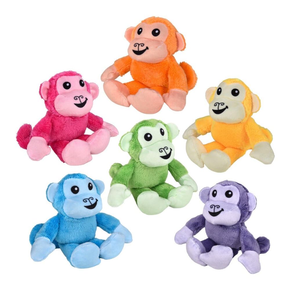 Amazon.com: The System Sellers Plush Colorful Toys, 5 or 6 inches, Set ...