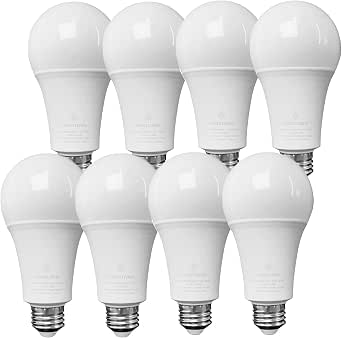 BRIGHTLIVING Emergency Rechargeable LED Bulbs, 4 Hours of Battery ...