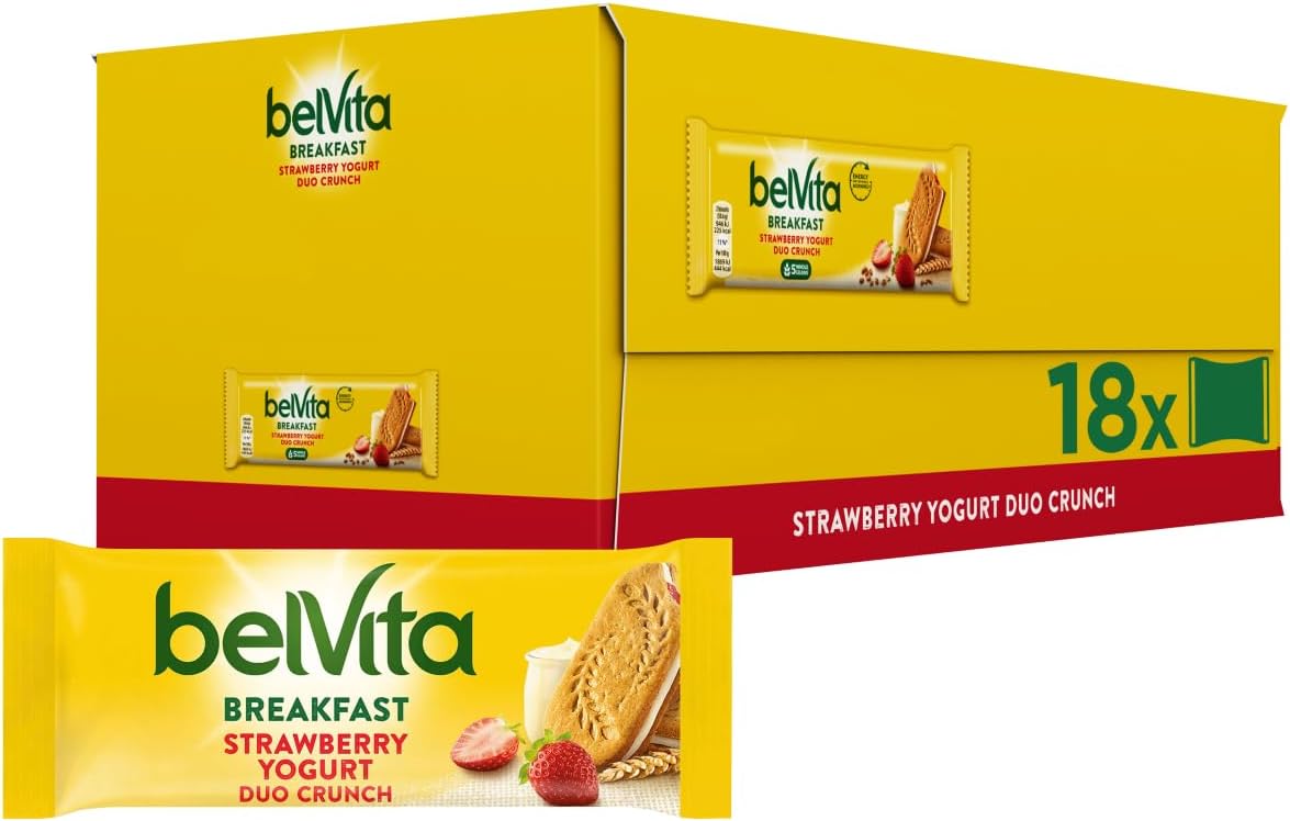 Belvita Duo Crunch Strawberry and yogurt Breakfast Biscuits OFFICIAL ...