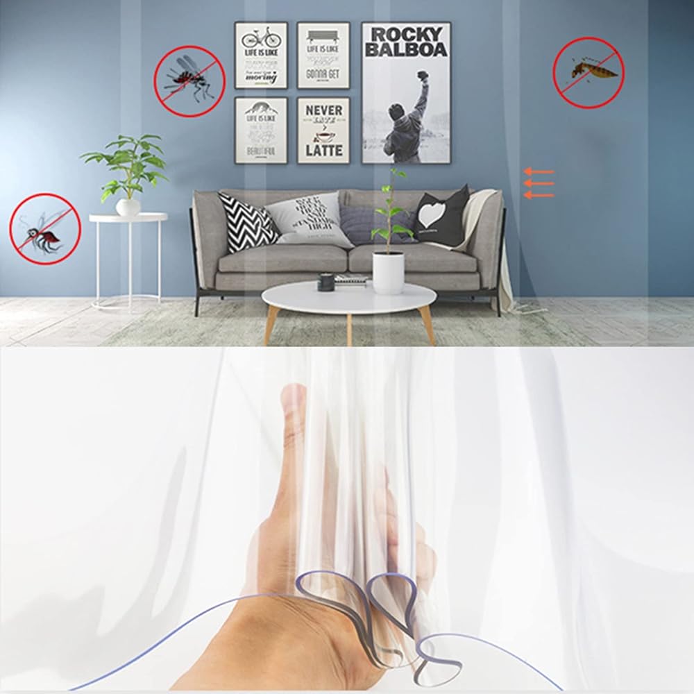 AYLYHD PVC Strip Curtain Kit, with Overlap Vinyl Nepal | Ubuy