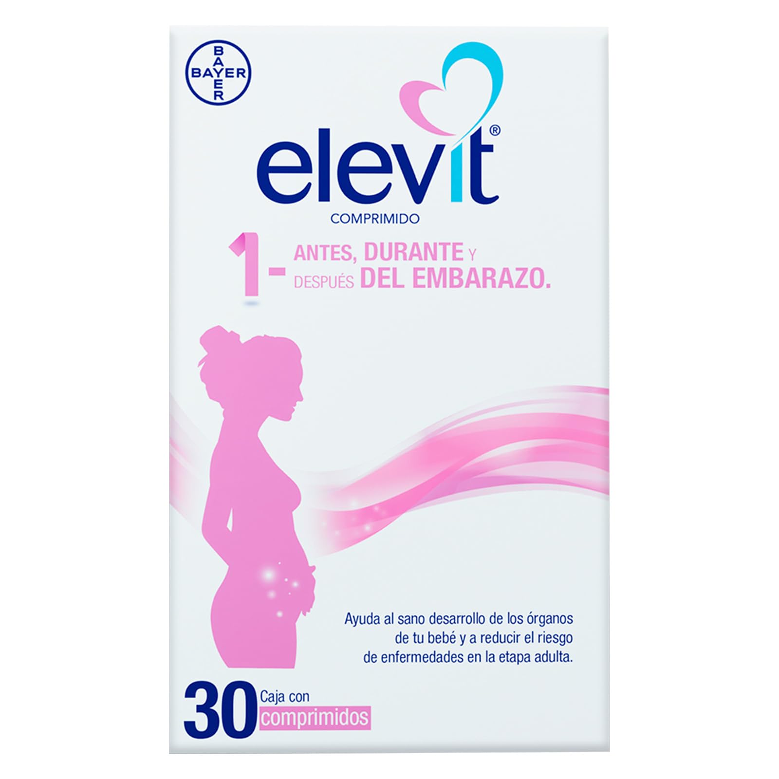 Elevit Embarazo y Lactancia, Multivitamínico con Ácido Fólico y Hierro ...