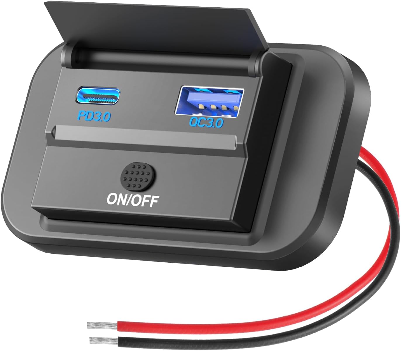 Amazon.com: Qidoe PD 20W Type-C and 18W QC3.0 USB Port Surface Mount ...