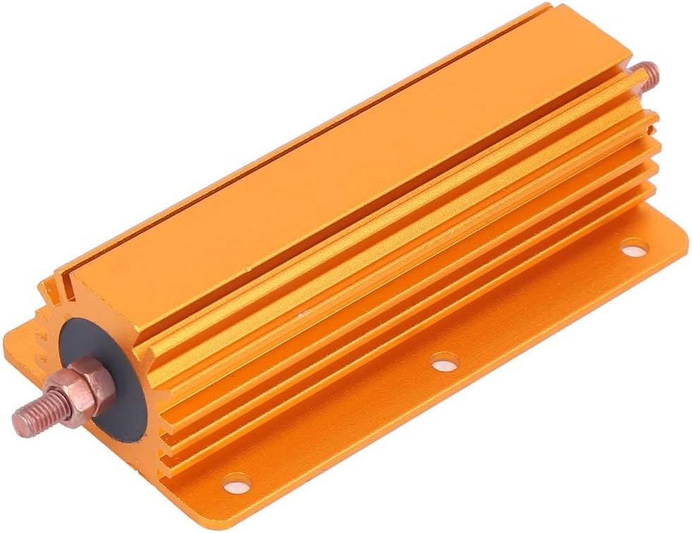 Amazon.com: Resistor Gold Aluminum Shell Resistance Fixed Resistors ...