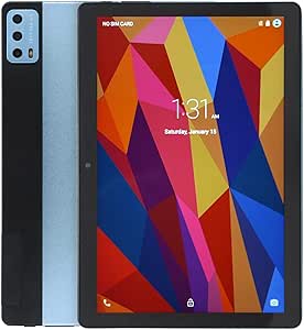 Tablet de 10,1 polegadas, 5800 mAh recarregável azul 100-240 V, 8 GB ...