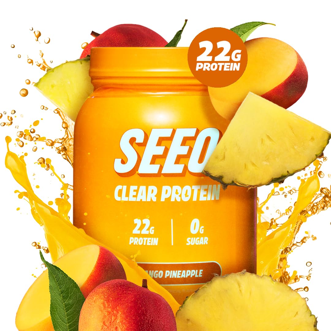 Amazon.com: SEEQ Clear Whey Isolate Protein Powder, Mango Pineapple ...