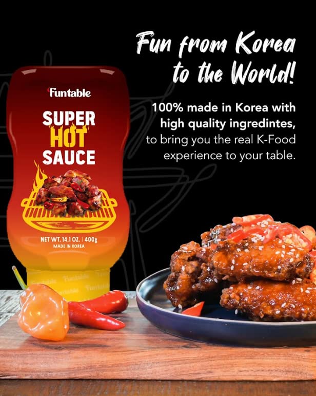 Snapklik.com : FUNTABLE SUPER HOT SAUCE - Korean-Style Spicy Hot Sauce ...
