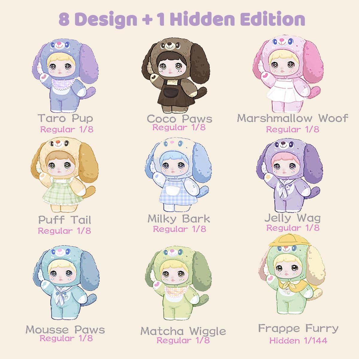 Snapklik.com : REIVIVORA Nommi V5 Puppy Diary Series Plush Blind Box 1PC