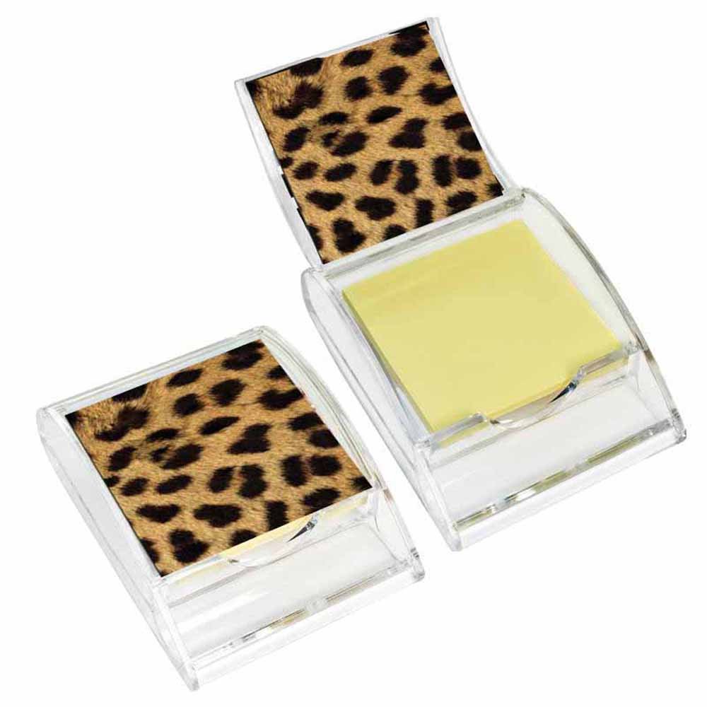 Amazon.com : Cheetah Print Sticky Note Holder - Wildlife Animal Theme ...