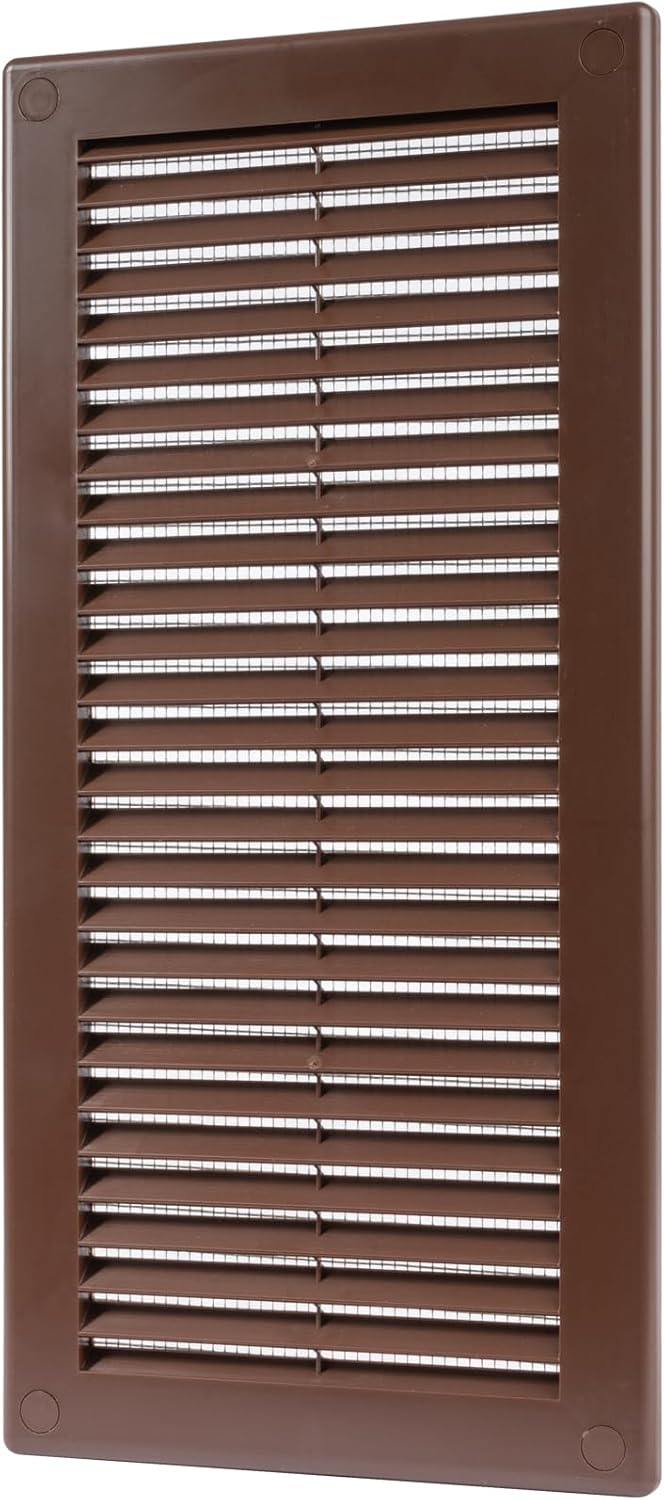 Vent Systems 4" x 11" Inch (Opening Dimensions) Plastic Brown Soffit ...