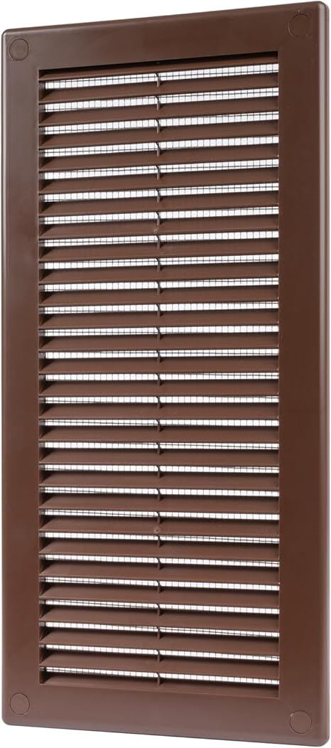 Vent Systems 4" x 11" Inch (Opening Dimensions) Plastic Brown Soffit ...