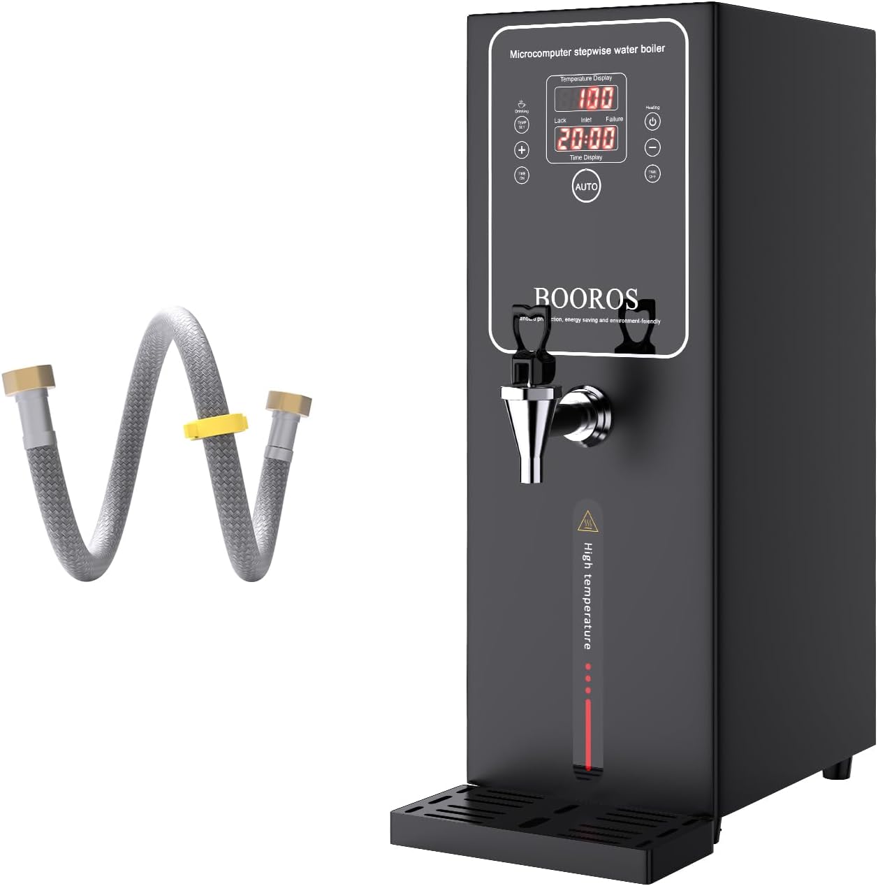Amazon.com: BOOROS Hot Water Dispenser Black 10L Commercial Water ...