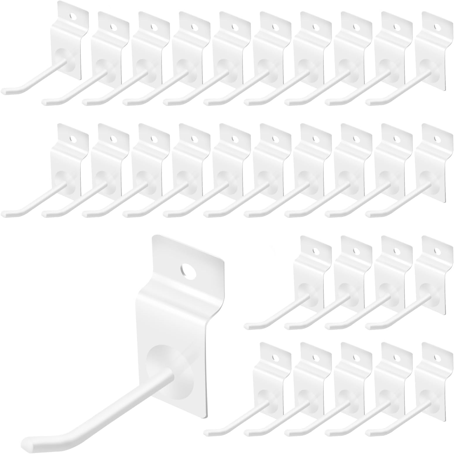 Amazon.com: 2" Slatwall Hooks for Slat Panel Display - 50 Pcs Box - 1/4 ...