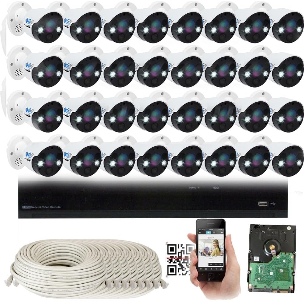 Amazon.com : GW Security Smart AI 16 Channel H.265 PoE NVR Ultra-HD 4K ...