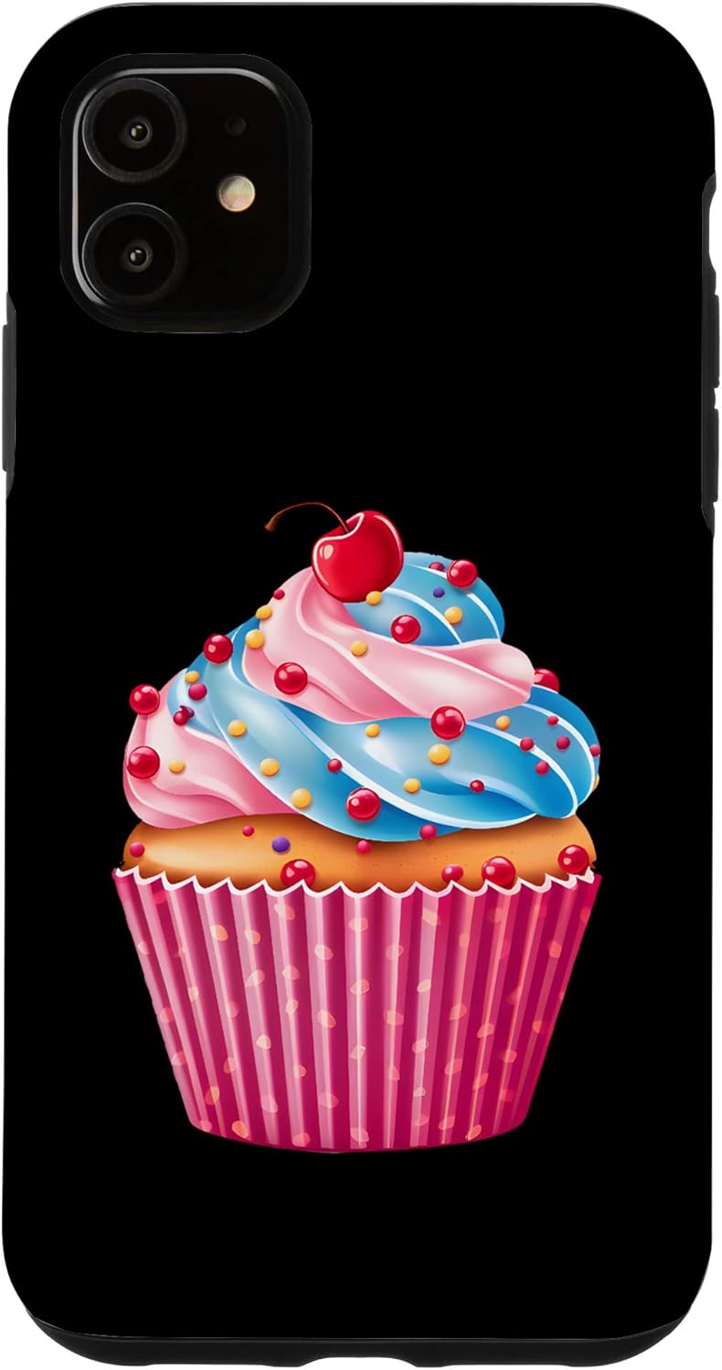 Amazon.com: iPhone 11 sweets pink cupcake lovers sprinkles pattern ...