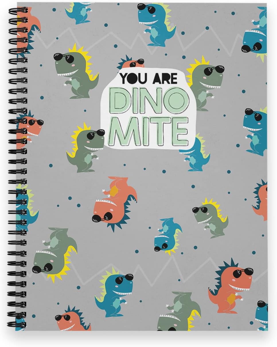 Amazon.com : You are Dino-Mite Spiral Notebook / 8.5" x 11" Children ...