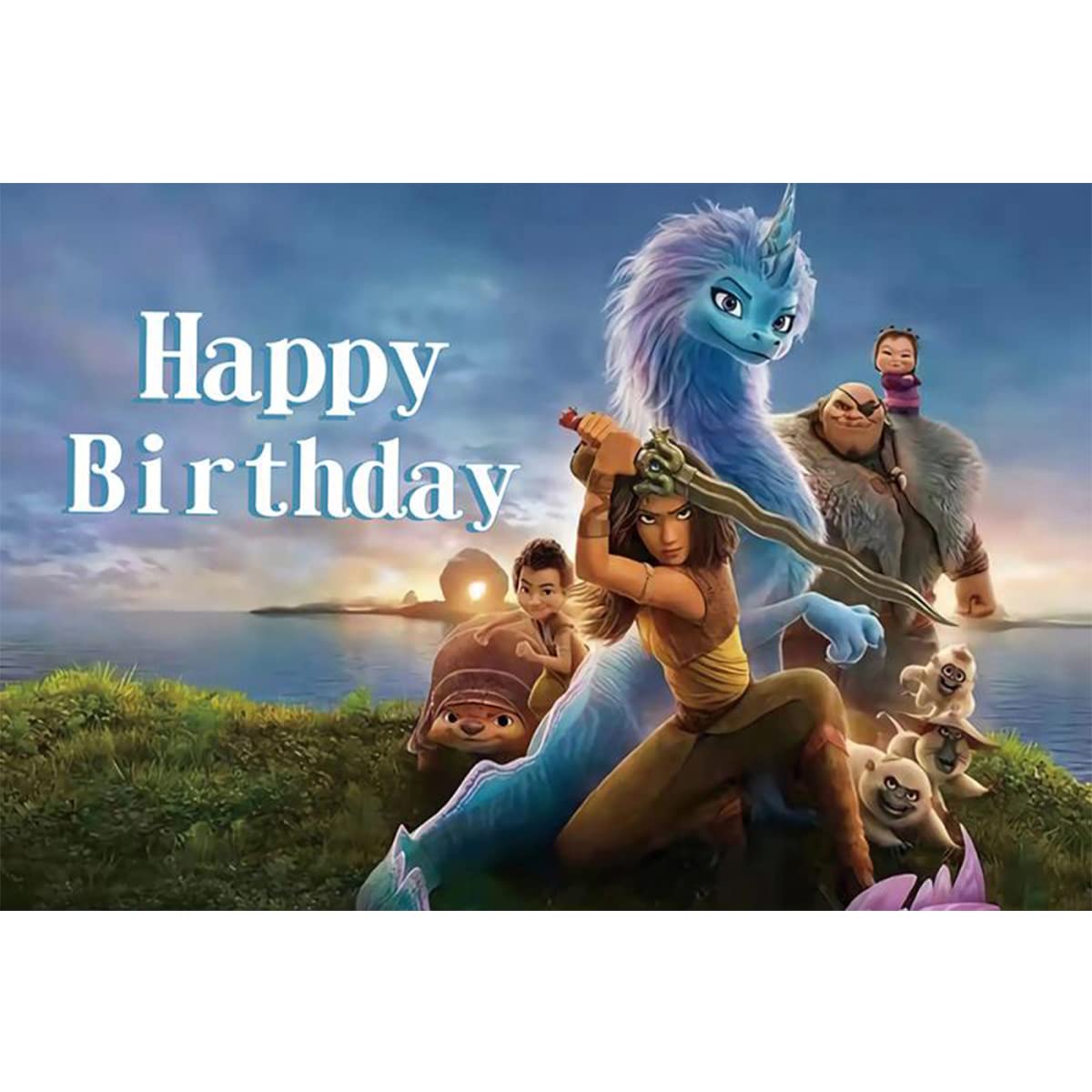 Raya Birthday Decoration Birthday Theme Background Photography Cartoon ...