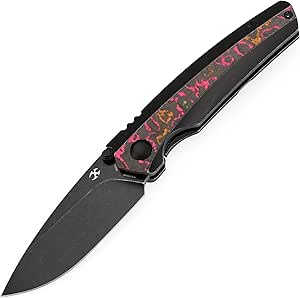 KANSEPT Raven Pocket Knife,3.14''Stonewashed CPM 20CV Sharp Blade,Black ...