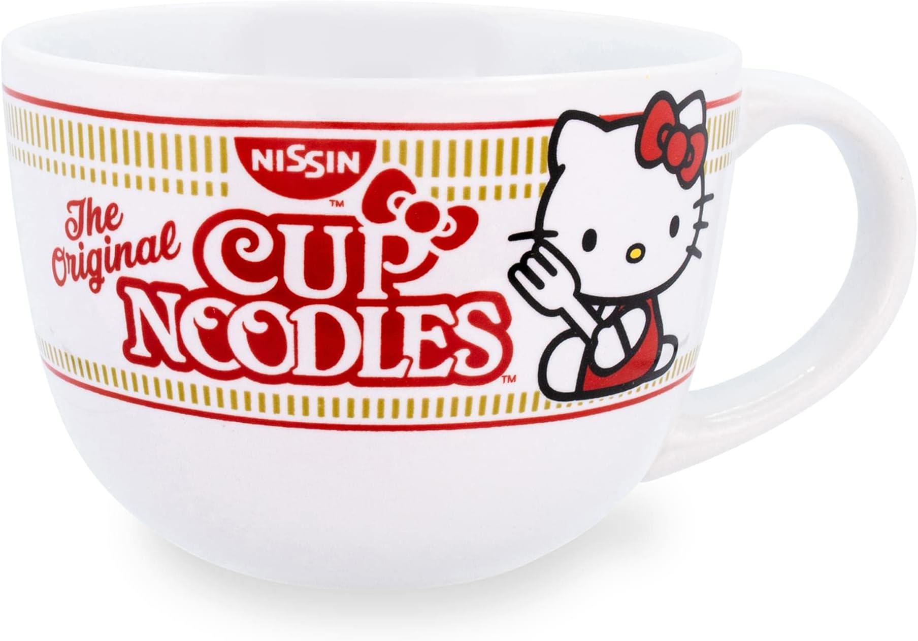 Amazon.com: Sanrio Hello Kitty Love Heart-Shaped Handle Ceramic Mug ...